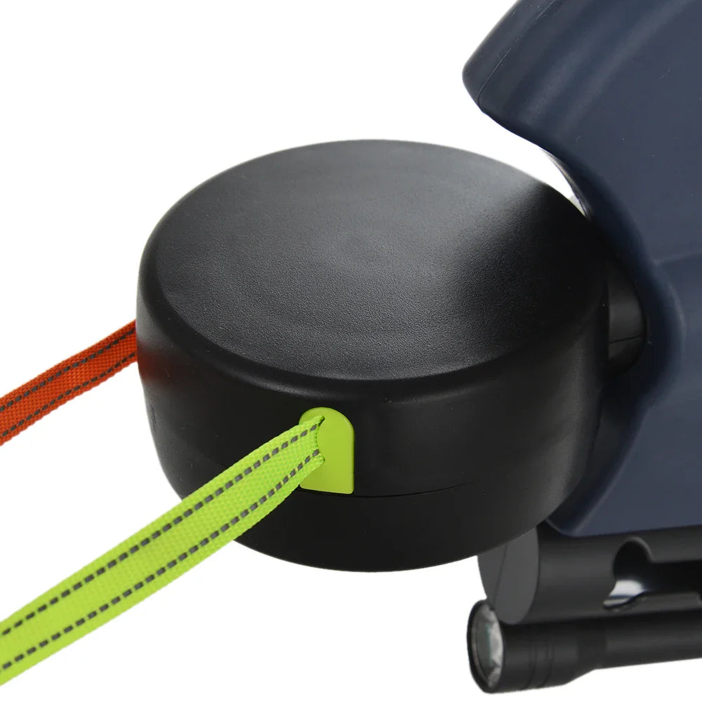 Retractable Two Way Dog Lead with Dual Control and Built In Light ...