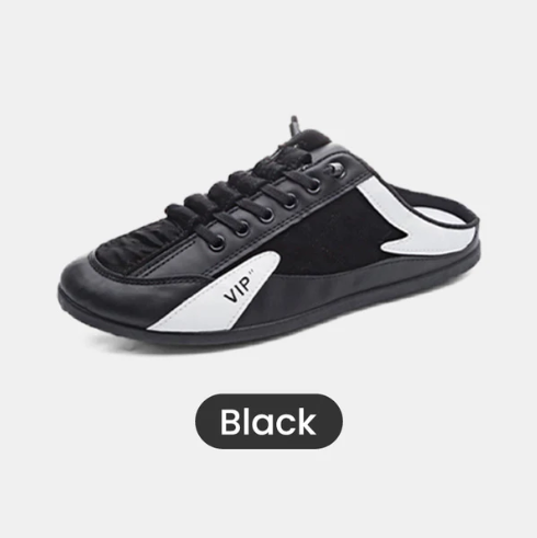 Men’s Slip-On Backless Lace-Look Trainers – Stylishoe